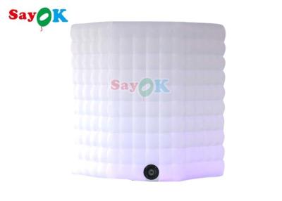China PVC Coated Octagon Inflatable Photo Booth Tent with LED Lighting Custom Size for sale