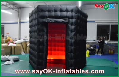 China 2.5m Portable Inflatable Octagon Photo Booth with 12-Color LED Lighting and Oxford Cloth Construction for sale