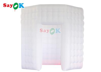China White Oxford Cloth Inflatable Photo Booth 2.5m for Event Lead Free for sale