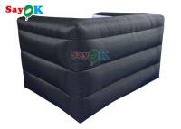 China White Inflatable Pub Bar 2.4x10.3x1.05m for Party Events with 17 Color LED Lights for sale