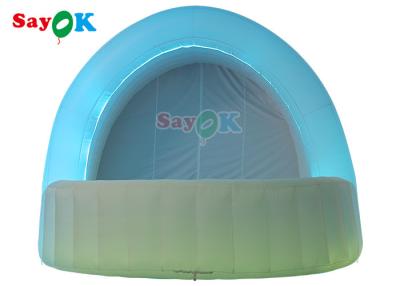 China Oxford Cloth Inflatable Bar Tent 3.5x3.5x3m with LED Light and 110V Blower for sale