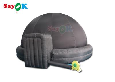 China ODM Black Inflatable Planetarium Dome Tent 3m Blow Up Projection Screen for Events for sale
