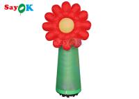 China Inflatable Standing LED Flower Plant 4mH 190T Oxford Cloth Customizable Decoration for sale