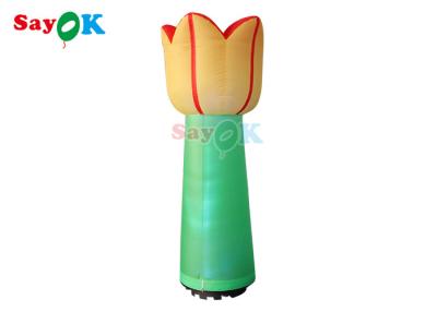 China Giant 3D Inflatable LED Flower Lighting Toy Custom Plant Fungus Advertising Model 1.5mH for sale
