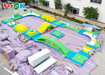 China Silk Printing Inflatable Water Obstacle Course For Wake Park for sale