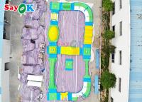 China Custom 20x30m Inflatable Water Obstacle Course with Digital Printing for Events for sale
