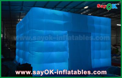 China 5x5m Inflatable Tent Cube 3 Person Oxford Cloth Nightclub with LED Lights Custom Logo for sale