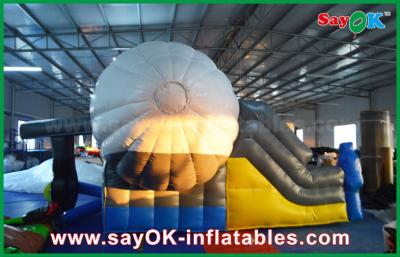 China Custom Inflatable Airplane Bounce Slide with 0.55mm PVC Tarpaulin and CE Blower for sale