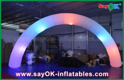 China Inflatable Rainbow Arch 63cm DIA Nylon Cloth Archway Gate for Decoration Events for sale