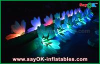 China Large Inflatable Wedding Flower Chain with LED Lights 2m Height Customizable Oxford Cloth for sale