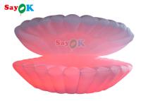 China Giant LED Inflatable Stage Shell 4m Oxford Cloth Seashell for Party Wedding Decoration for sale
