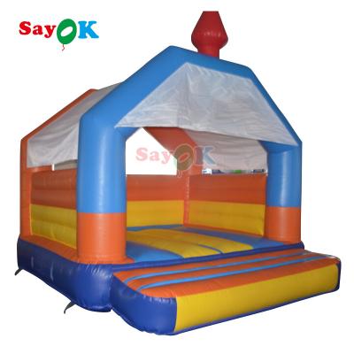 China Commercial PVC Inflatable Bounce House 4x4x3m Kids Jumping Castle with Blower for sale