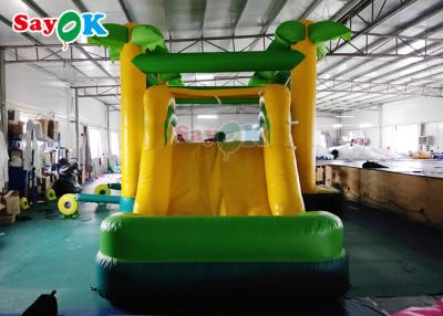 China Commercial Inflatable Bouncer Water Slide Combo 0.55mm PVC Bounce House with Climbing Wall for sale