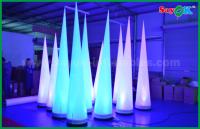 China 2.5m 3m LED Inflatable Cone Light Decoration for Event Advertising Durable PVC for sale
