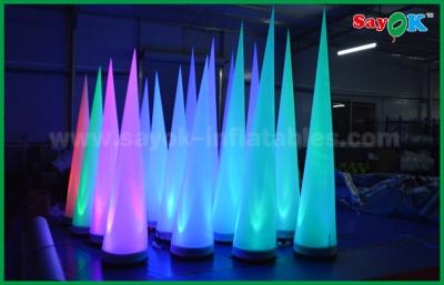 China Inflatable LED Cone Decoration 2m-4m Height for Club Party Stage Promotion for sale