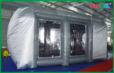 China PVC Inflatable Spray Booth 9.5m x 5.25m Waterproof Custom Work Tent for Car Painting for sale