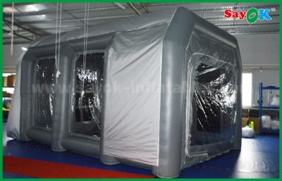 China Inflatable Garage Tent Large Spray Paint Booth with Filter PVC Tarpaulin Custom Size CE UL Blower for sale