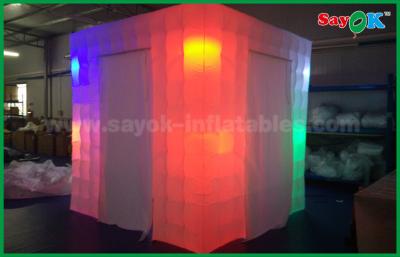 China Inflatable Photo Booth Tent 3.5m x 3.5m with 12 LED Lights and 2 Doors for Events for sale
