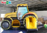 China Custom Digital Printing Inflatable Tractor Bounce House 7x5x3.5m with Ball Pit Pool for sale