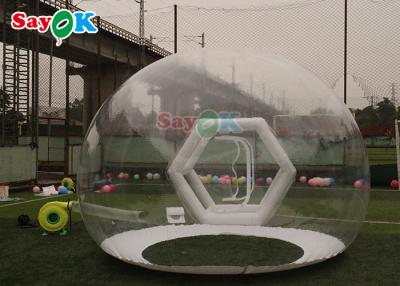 China Transparent Inflatable Bubble Dome Tent 4m Diameter Kids Party Advertising House with Blower for sale
