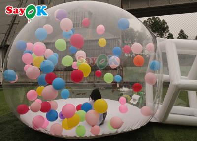 China Inflatable Bubble Bounce House 2m 4m Diameter Clear PVC Kids Bouncy Tent with Blower for sale