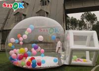 China Kids Bubble Bouncy Inflatable Air Tent Clear Dome 12-18 KPA PVC with CE/UL Certified Blower for sale