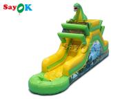China Commercial Inflatable Dinosaur Water Slide Bouncer 9.3x2x3.5m with Logo Printing for sale