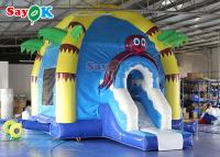 China Commercial Inflatable Bounce House Water Slide Combo 0.55mm PVC Tarpaulin Custom Size for sale