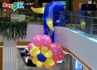 China Custom Inflatable LED Flower for Nightclub Disco Decoration 1.5m for sale