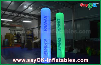 China Advertising 2.5m Height Lighting Inflatable Pillar Column With Logo Printing for sale