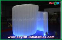 China Inflatable Portable Photo Booth Enclosure Spiral Wall 3m Diameter Durable 210D Oxford Fabric for sale
