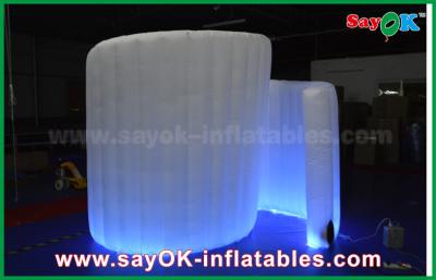 China Inflatable Portable Photo Booth Enclosure Spiral Wall 3m Diameter Durable 210D Oxford Fabric for sale