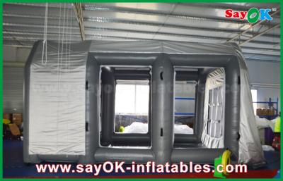 China Gray PVC Inflatable Spray Booth for Car 10x5m Customizable with CE Blower for sale