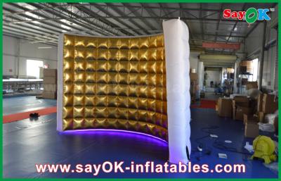 China Inflatable Photo Booth Party Wall 3x2m LED Wedding Decoration Oxford Cloth for sale