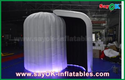 China Inflatable Photo Booth Dome Tent 3m x 2m x 2.3m with LED Light for Event Rental for sale