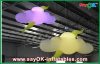 China Stage Decoration Custom Inflatable Products Inflatable Cloud With Blower / LED Light for sale