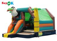 China Commercial Inflatable Bounce House Slide Combo 0.55mm PVC Waterproof Fireproof Custom Size for sale