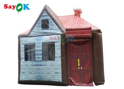 China Custom 5x4m Inflatable Bar Tent PVC Advertising House Pub with Blower and LED Lights for sale