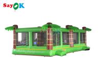 China Inflatable Trampoline Volleyball Court with CE Blower Custom Size for Outdoor Water Park for sale