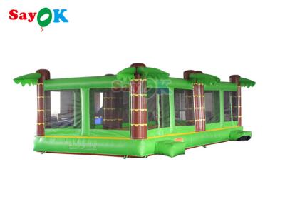 China Inflatable Trampoline Volleyball Court with CE Blower Custom Size for Outdoor Water Park for sale