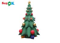 China Giant Inflatable Christmas Tree with 16 Color Changing LED Lights 100-240V for sale