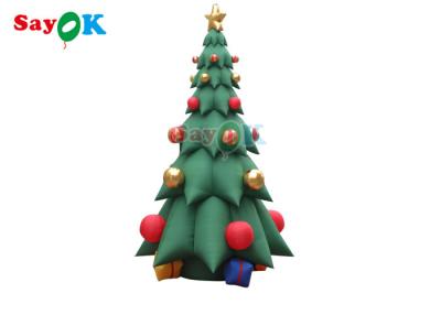 China Giant Inflatable Christmas Tree with 16 Color Changing LED Lights 100-240V for sale