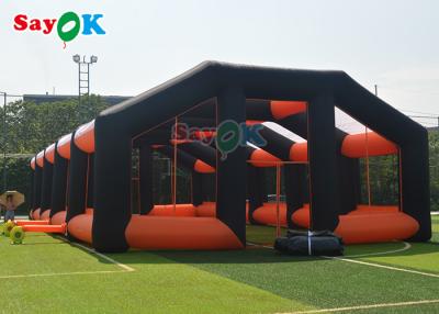 China Sayok 20x10x5m Orange Black Oxford Cloth Inflatable Air Tent for Outdoor Party Events for sale
