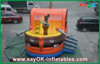 China 0.55mm PVC Inflatable Pirate Boat Bounce Castle Jumping for Kids 600lbs Capacity for sale