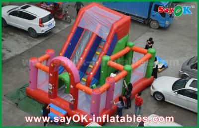 China Red PVC Inflatable Bounce Waterproof Blast Zone Magic Inflatable Bouncy Castle for sale