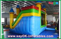 China Commercial Inflatable Bounce House with Slide Blue Yellow 3 Years Warranty Custom Size for sale
