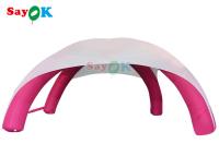 China Customizable Inflatable Spider Tent X Shape Advertising Promo Tent 2.5m White Pink Oxford Cloth for sale