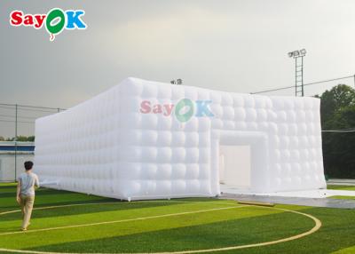 China 8x12x5m Inflatable Cube Tent with LED Light for Wedding Decoration and Events for sale