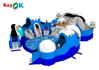 China Commercial Inflatable Water Park Sea Snail Slide 0.55mm PVC for Kids Amusement for sale
