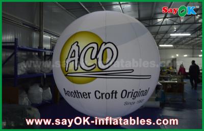 China 0.2mm PVC Airtight Inflatable Ground Balloon Waterproof with Custom Logo Print 16 LED for sale